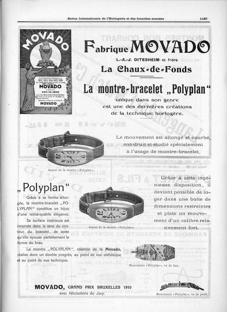 Chronomania - Movado Polyplan , ou comment plier un calibre en 3 ...
