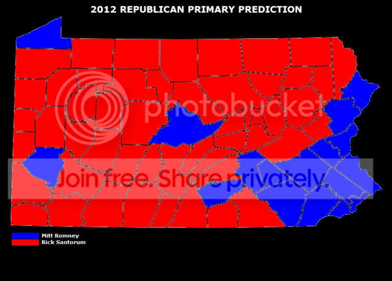 2012 Pennsylvania Republican primary prediction (Philadelphia ...