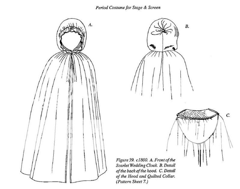 Other Cloak from Hunnisett's book Hunnisett cloak pattern 7 pattern ...