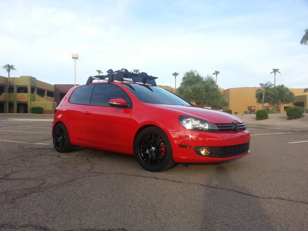 mk6 golf Votex rack, thule fairing, and two bike thingys. | VW Vortex ...