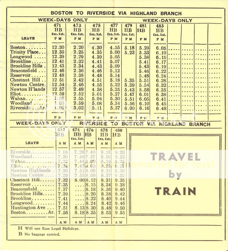Old MBTA System Maps and Schedules - RAILROAD.NET