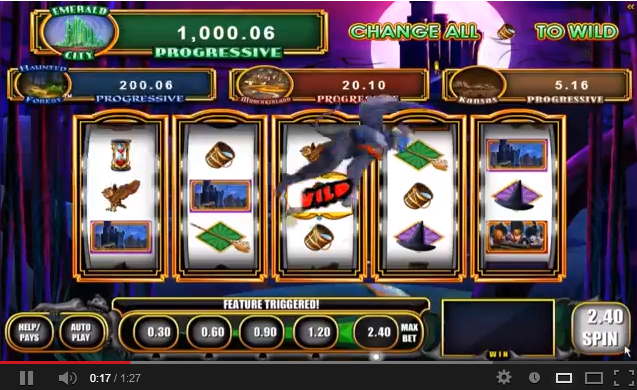 The Wizard Of Oz Wicked Riches Video Slot Machine