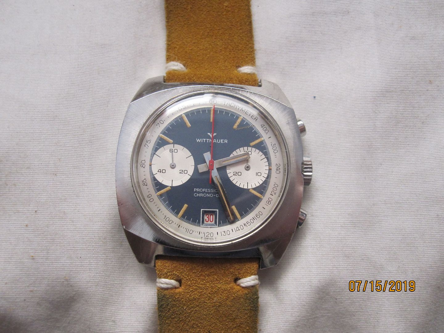 Longines-Wittnauer Valjoux 7734 Chronograph w/ Original Boxes and ...