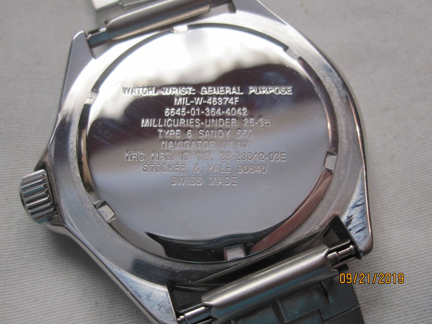 FS- STOCKER & YALE TYPE SANDY 660 MILITARY NAVIGATORS WATCH ...