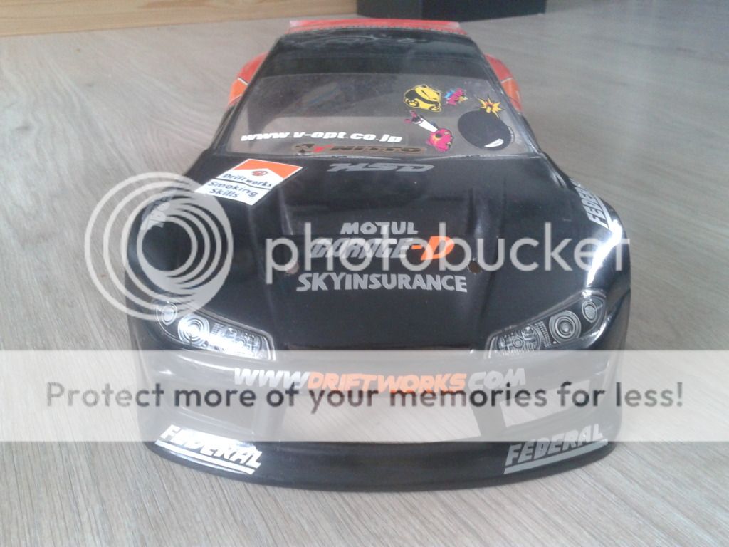 Driftworks S15 shell, Phil Morrisons car replica 200mm wide, £25 posted ...