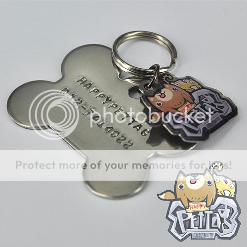 (wts) Personalized stamping pet tag 2cm x 2cm