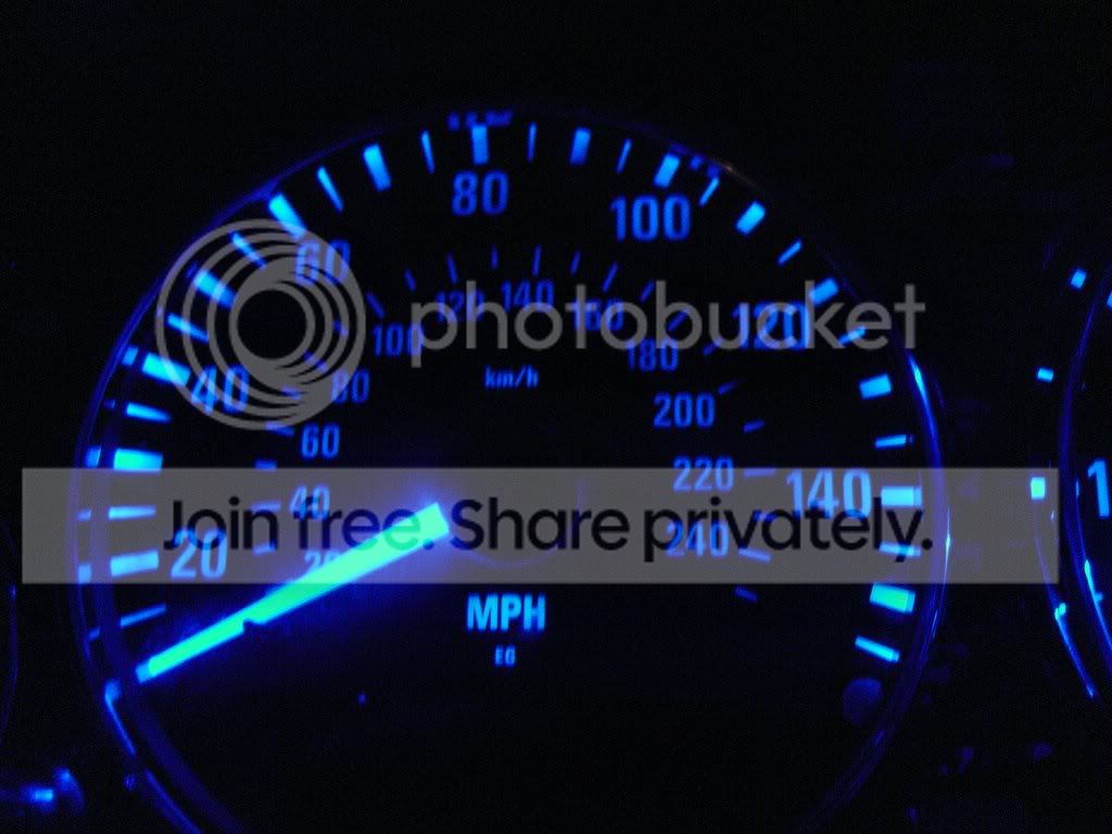 Blue Converted E36 Gauge Cluster