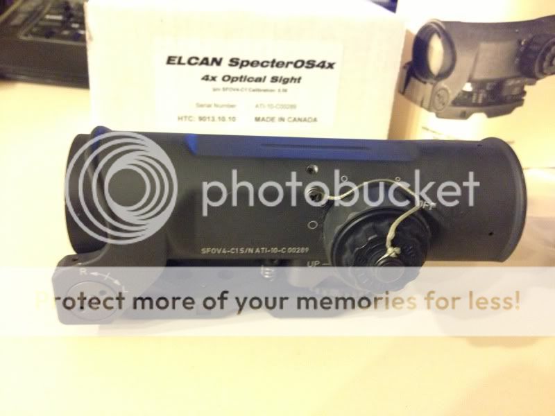 SOLD - ELCAN Spector OS4X Optical sight - dual illuminated 5.56 SPF ...
