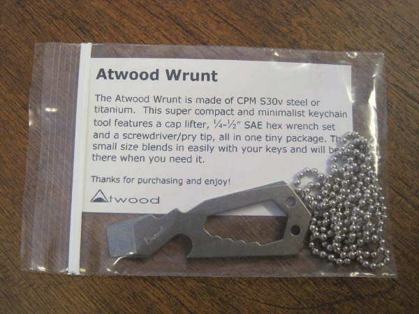 Atwood Wrunt - Priced to move | BladeForums.com