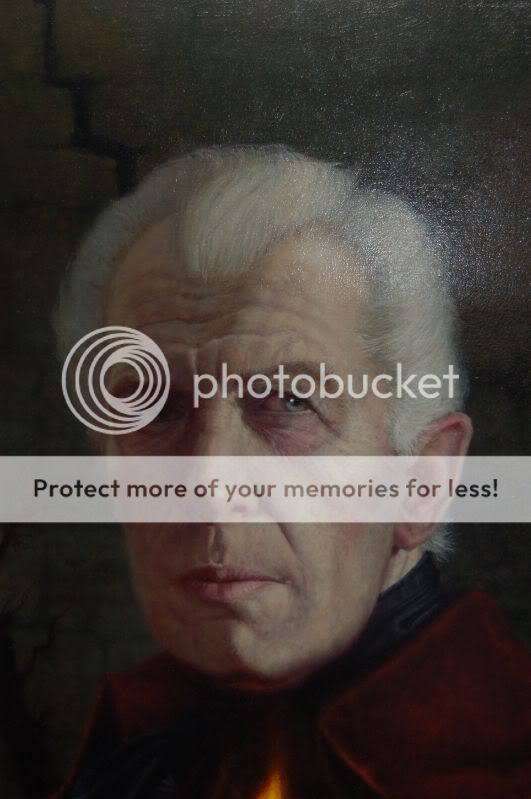 VINCENT PRICE AS RODERICK USHER OIL PAINTING