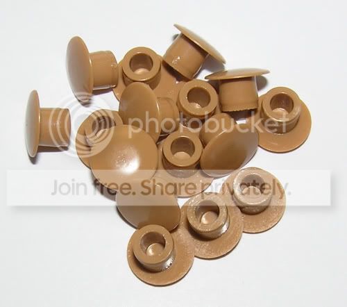 50 Beech Plastic 5mm Kitchen Cabinet Hole covers Caps | eBay