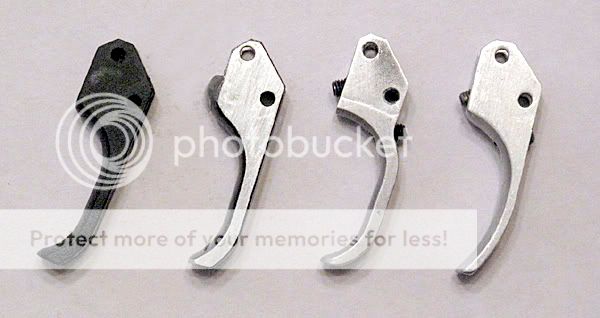 SA Aluminum Trigger Factory Custom vs. SA Aluminum NEW FLAT DESIGN Trigger