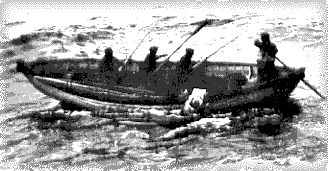 *crew of Mackay-Bennett retrieving body from water*