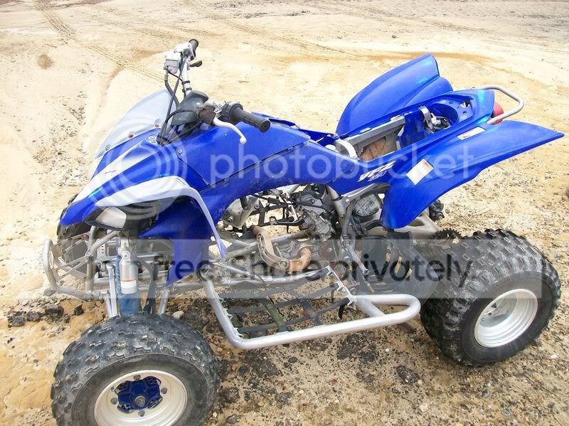 complete yfz rolling chassis less motor