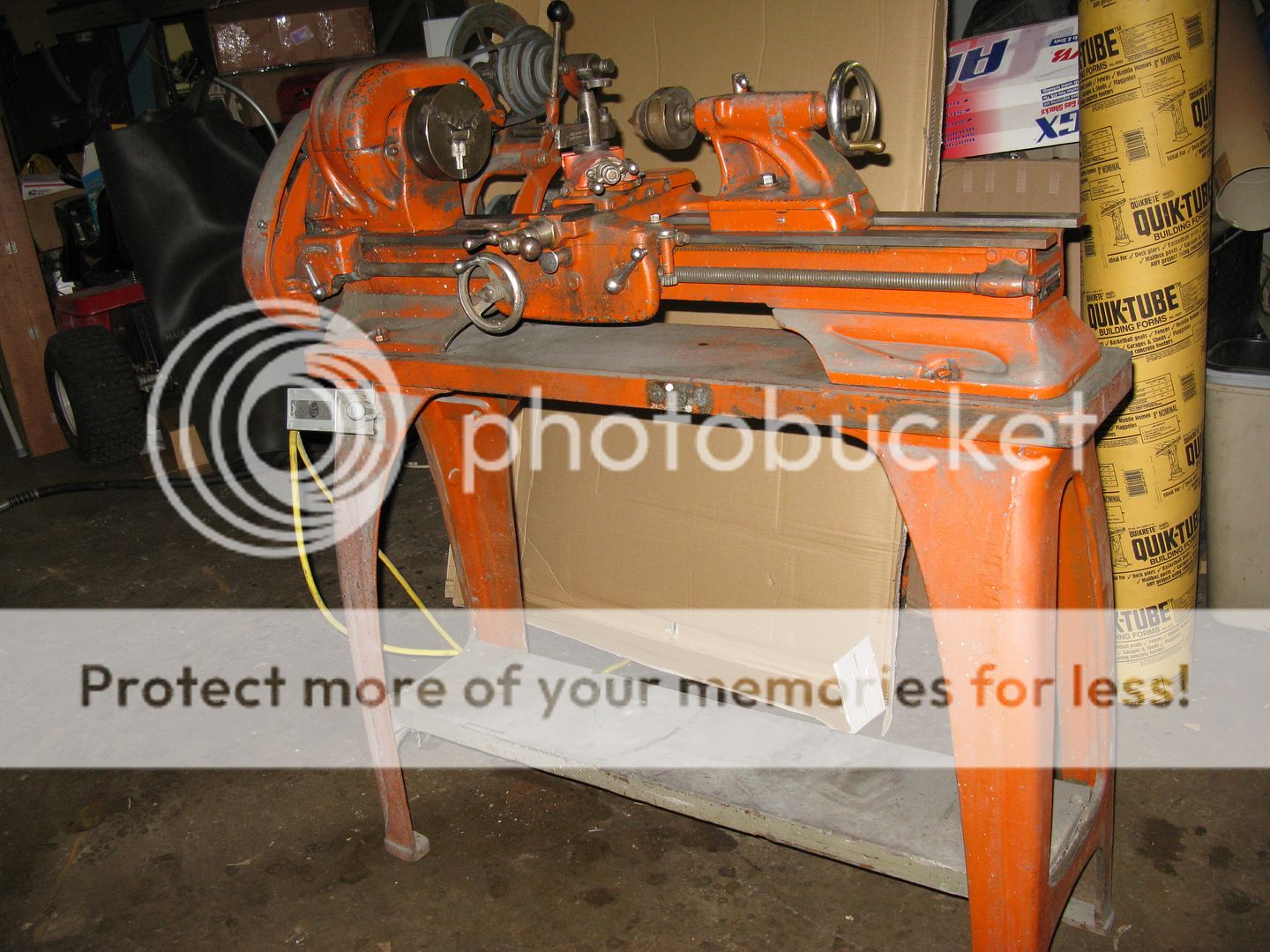 Atlas TH42 Lathe, Power Hacksaw, and Delta Drillpress