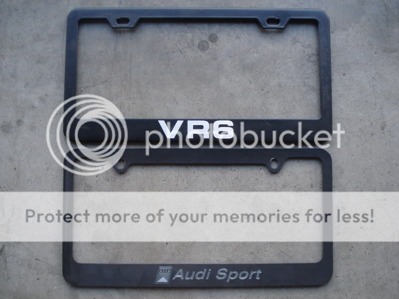 FS: License Plate Frames Audi Sport