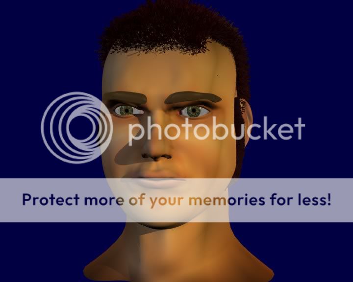 Self portrait, 2/14/06 unwrapped! Material layer test. - Works in ...