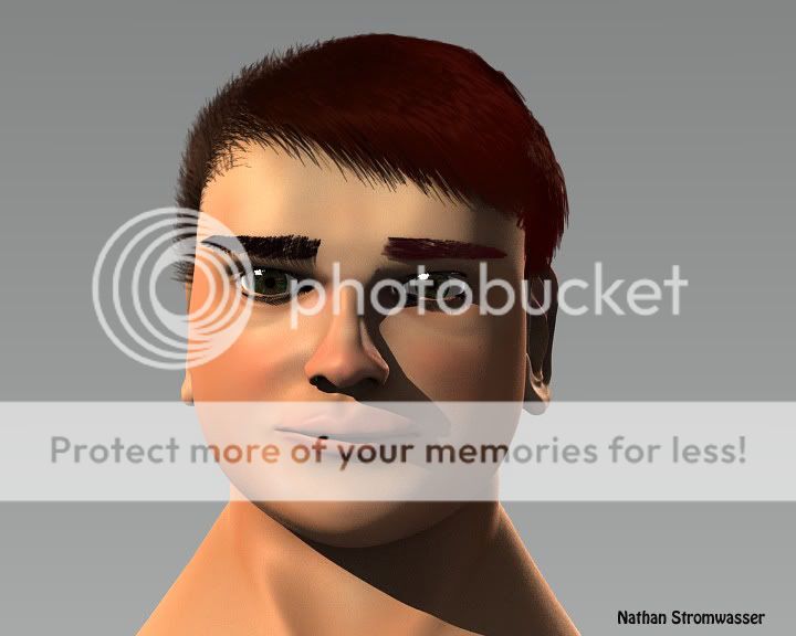 Self portrait, 2/14/06 unwrapped! Material layer test. - Works in ...