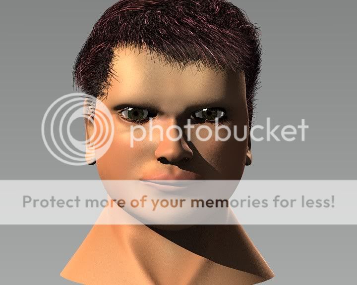 Self portrait, 2/14/06 unwrapped! Material layer test. - Works in ...