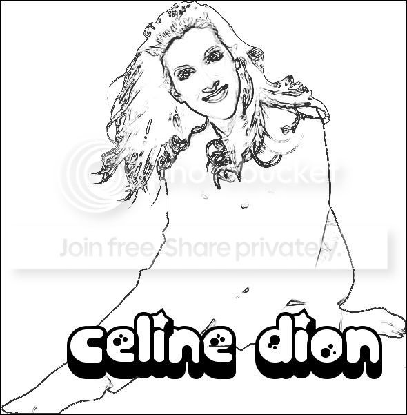 Coloring Pages of Celine - Celine Dion Discussions - Celine Dion Forum