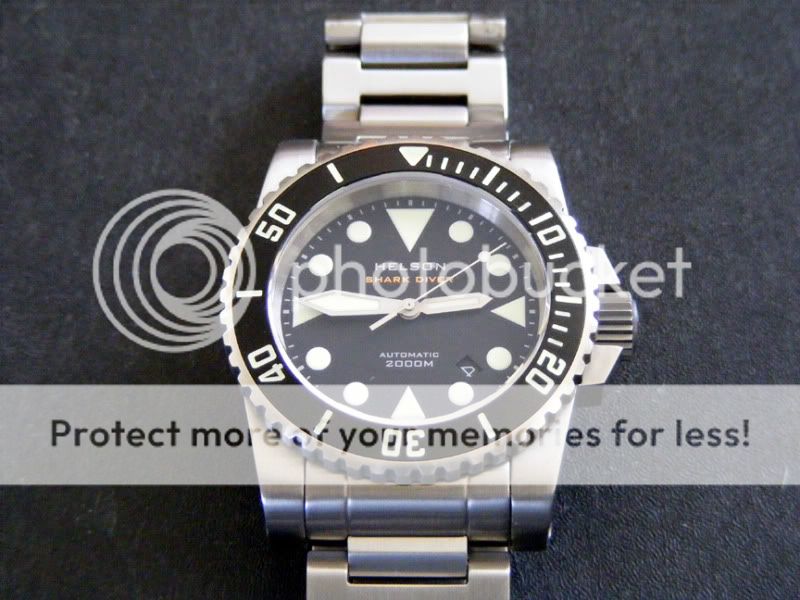Helson Stainless Shark Diver Black Dial 45mm | WatchUSeek Watch Forums