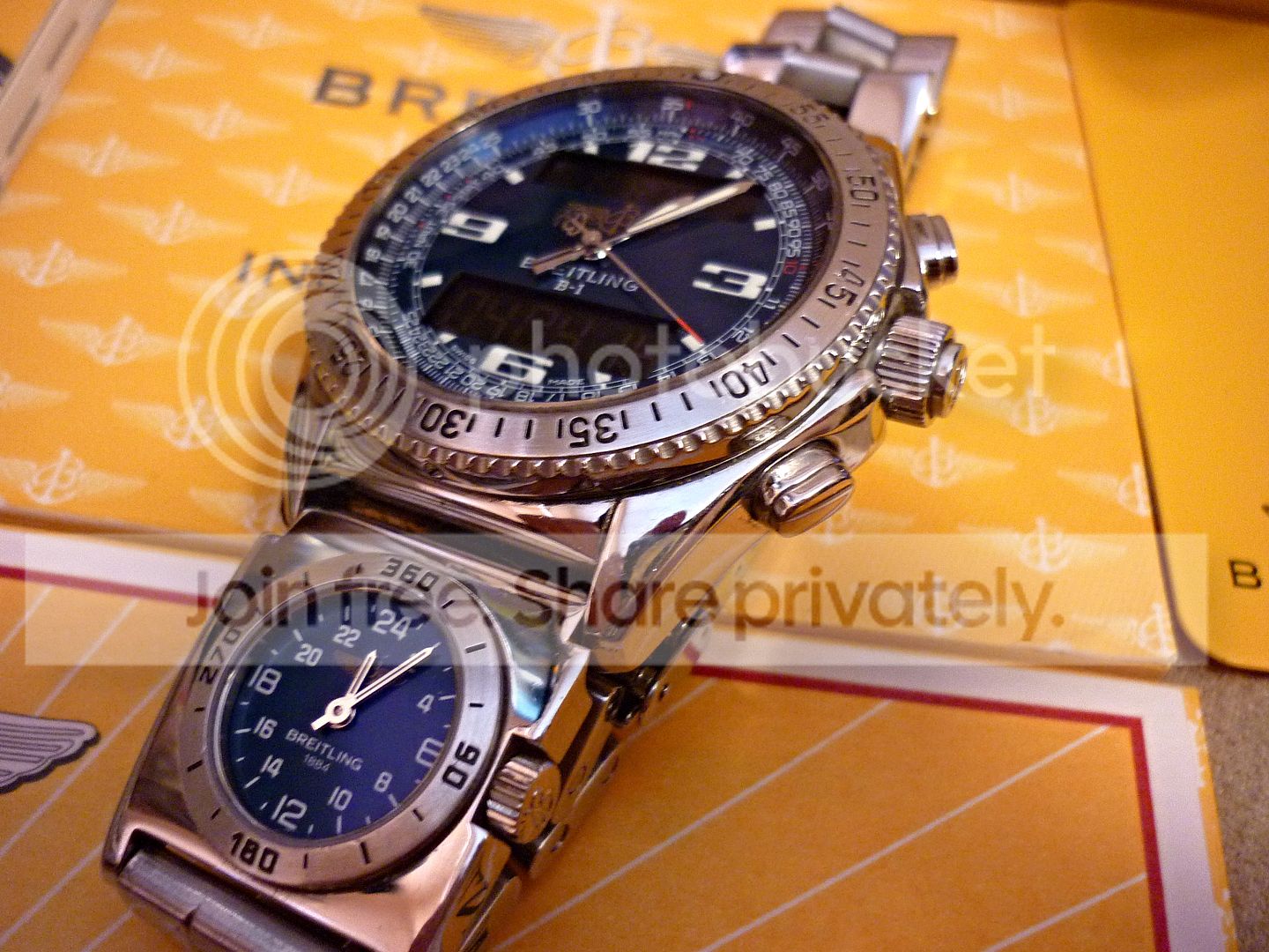 Breitling B1 with matching UTC, Complete and Minty, 2 Bonuses ...