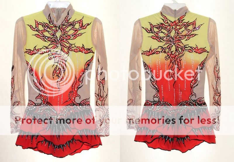 RG Rhythmic Gymnastics Leotard Acro/Ice skating dress Tap Costume ...