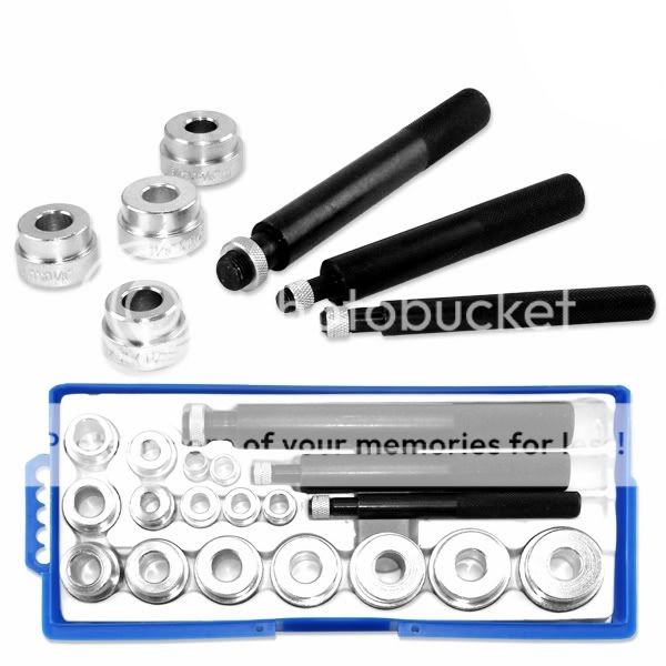 20 pc Bushing Removing and Inserting Driver Installer Tool set 3/8" to ...
