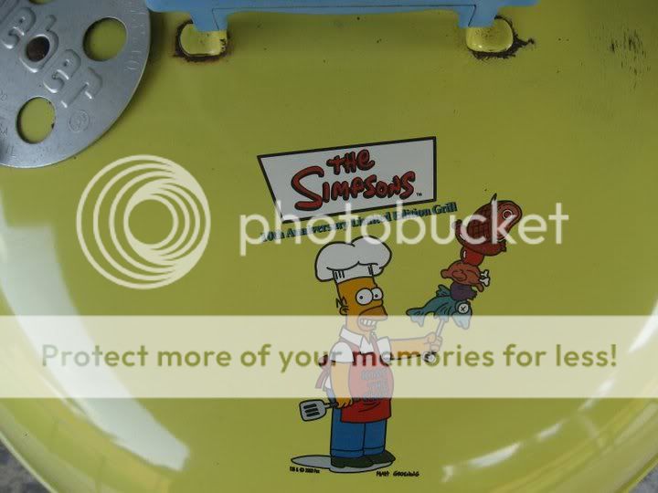 New pics of my Simpson's Weber Grill 10th Anniversary Limited Edition ...