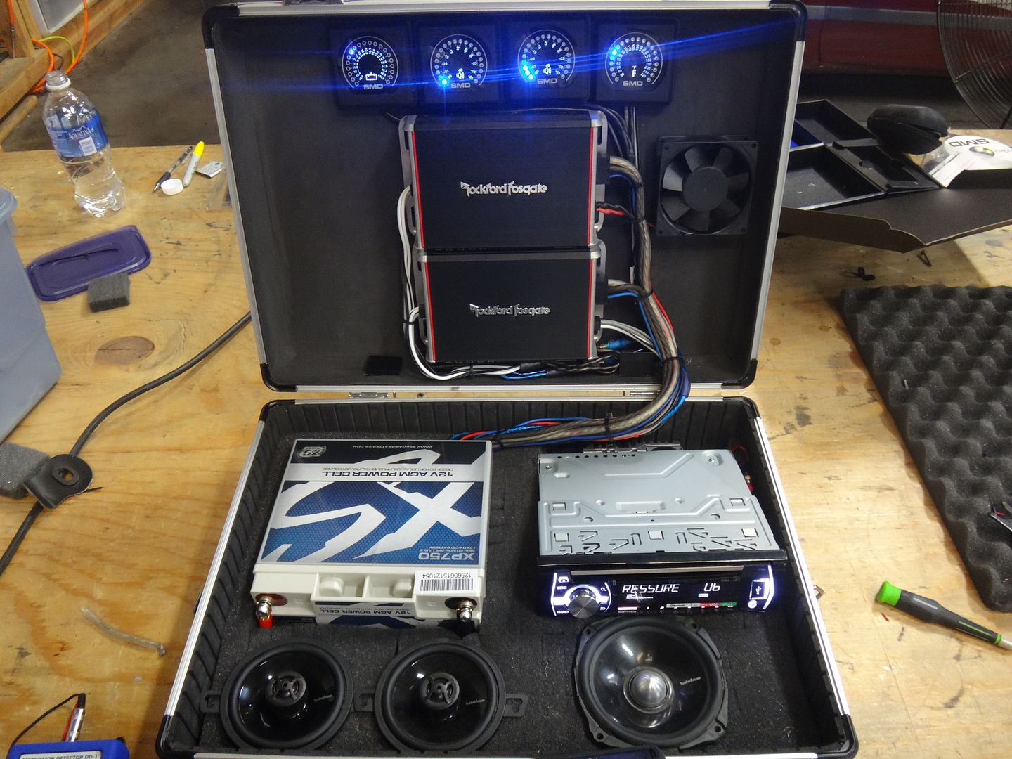 the SMD Briefcase -o- Bass .... Portable sound system for demonstrating ...