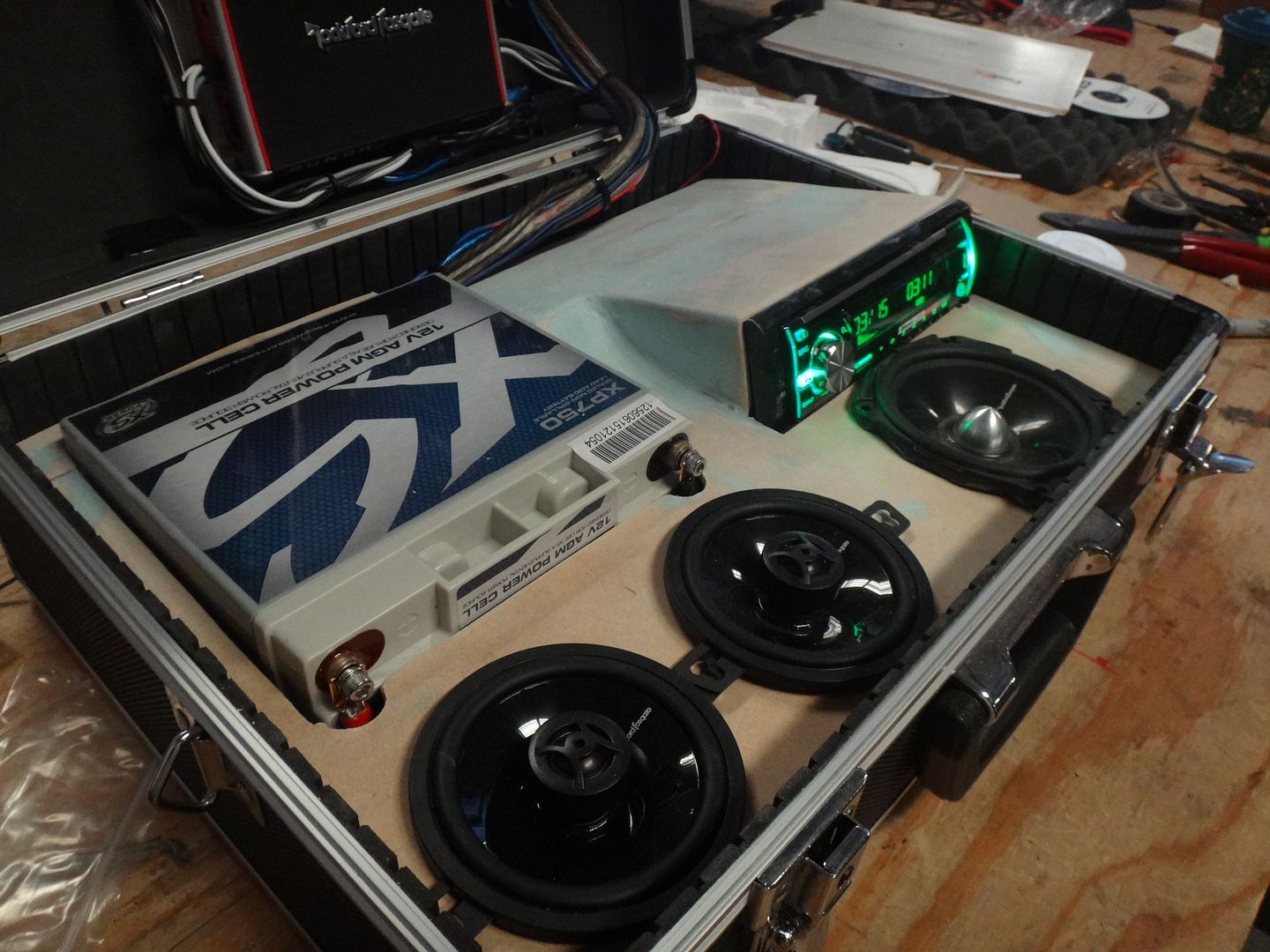 the SMD Briefcase -o- Bass .... Portable sound system for demonstrating ...