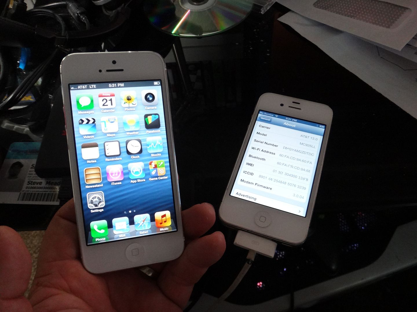 White / Silver 64gb Iphone 5 - Got mine! - Cell Phone Central - Sprint ...