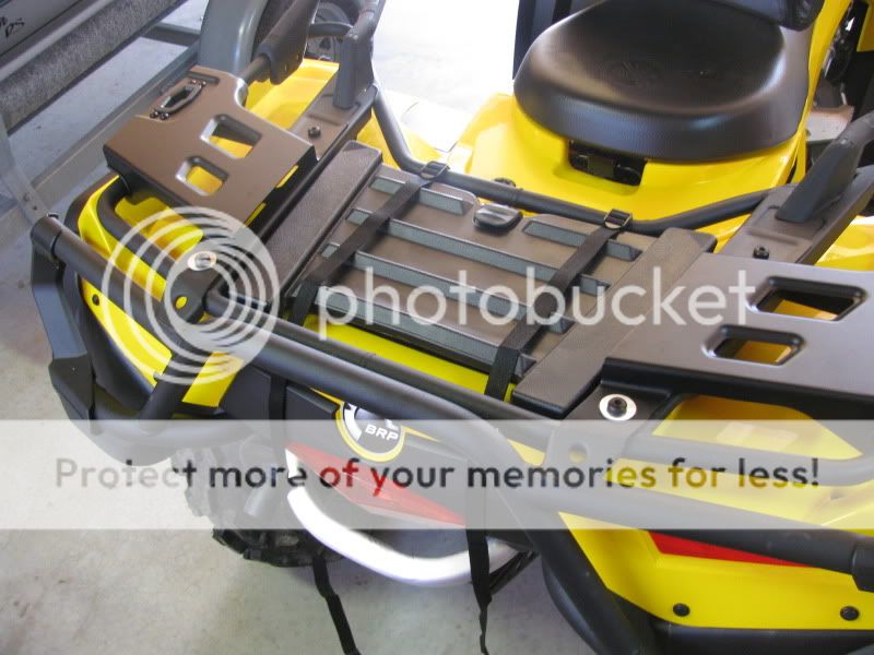 Linq adapter plates with rear box installed. | Can-Am ATV Forum