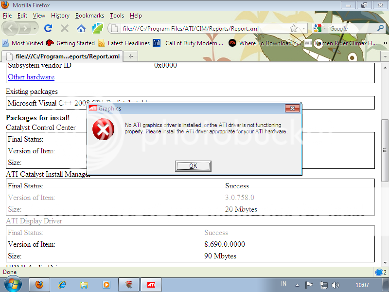 ATI Catalyst 10.1 Problem (Win7) - GPUs