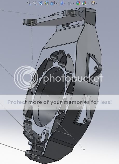 Upright FEA restraints