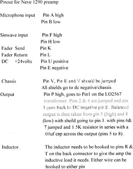 Neve 1290 Questions - Vintage Design | GroupDIY Audio Forum