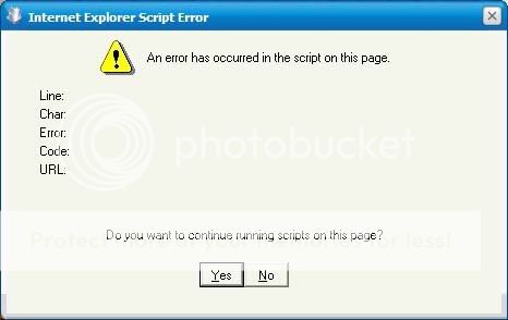 Blank Internet Explorer Script Errors | Tech Support Forum