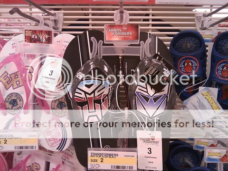 Transformers Universe Boys Flip-flops Found At Retail - Transformers ...