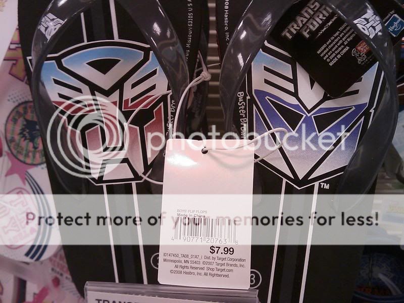 Transformers Universe Boys Flip-flops Found At Retail - Transformers ...