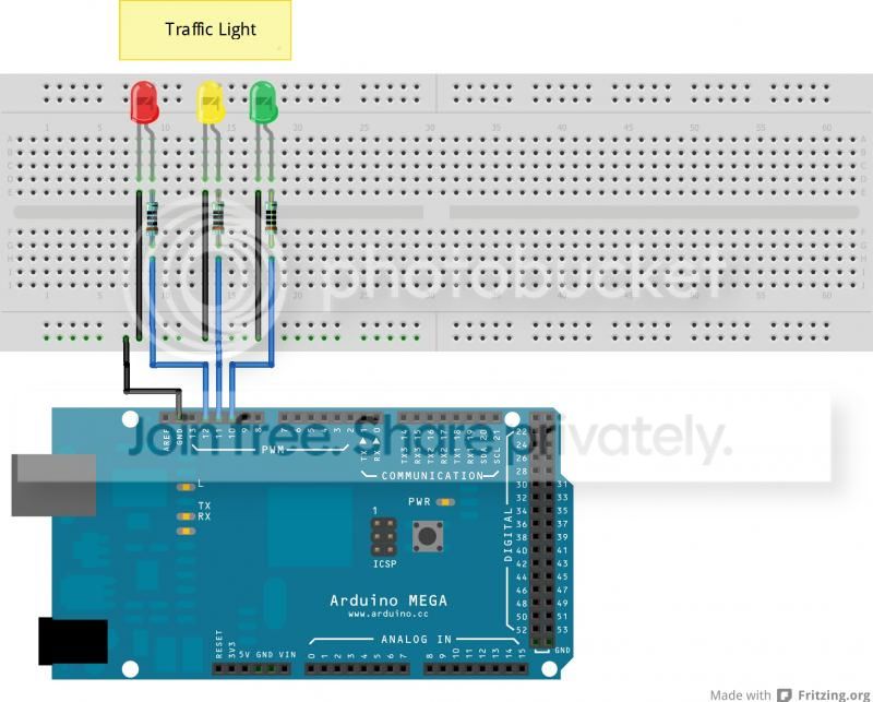 Traffic Lights dengan Arduino mega | yume ga areba michi wa aru