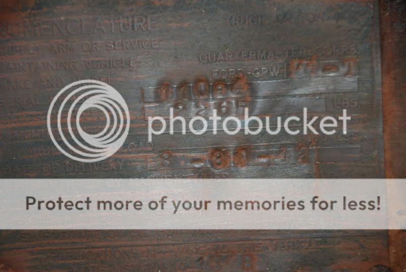 Data Plate Restoration - G503 Military Vehicle Message Forums