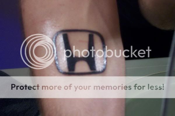 Honda Emblem Tattoo.