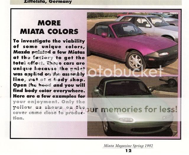 This isn't the Raspberry Metallic, but we can dream! - MX-5 Miata Forum