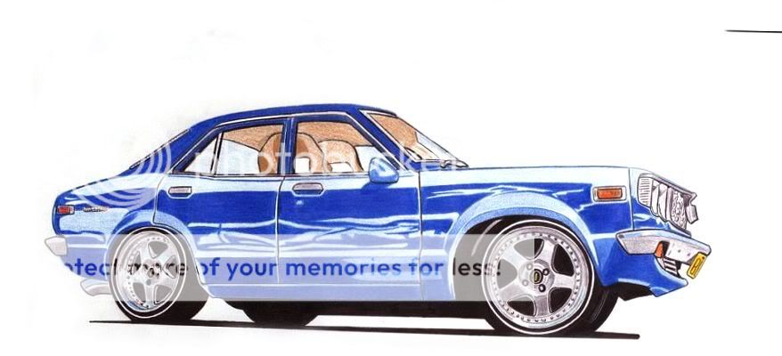 old school mazda rx3 drawing - Car Forums and Automotive Chat