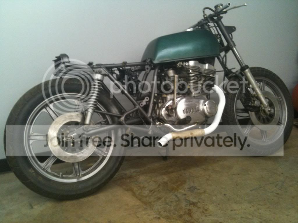 76 yamaha xs500 build thread, picture happy. | DO THE TON