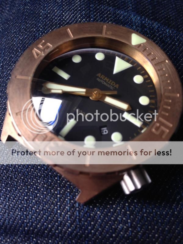 Armida Bronze A1 Black Face - Total Package with Bronze Nato and Brown ...