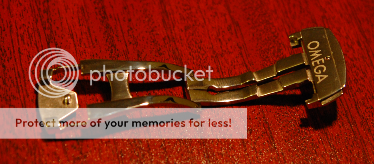 Omega deployant/deployment buckle on strap with tang buckle ...