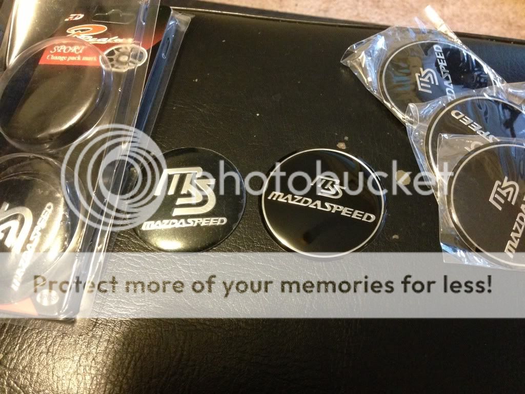 NA+NB Parts - Mazdaspeed center cap emblems (2 sets) | ClubRoadster.net