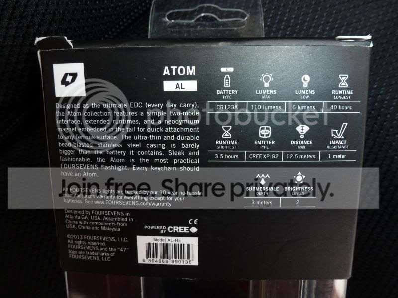 Foursevens Atom AL (Pics) | Candle Power Flashlight Forum