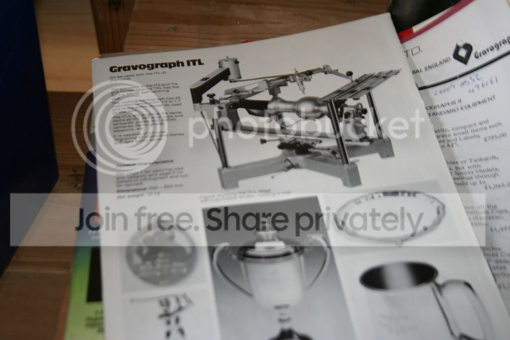 Unusual One for you all Gravograph ITL Engraving machine and letters ...